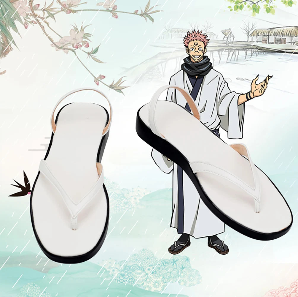 Jujutsusu and Kaisenen Ryomenen Sukunana Cosplay Shoes Sukunana White ...