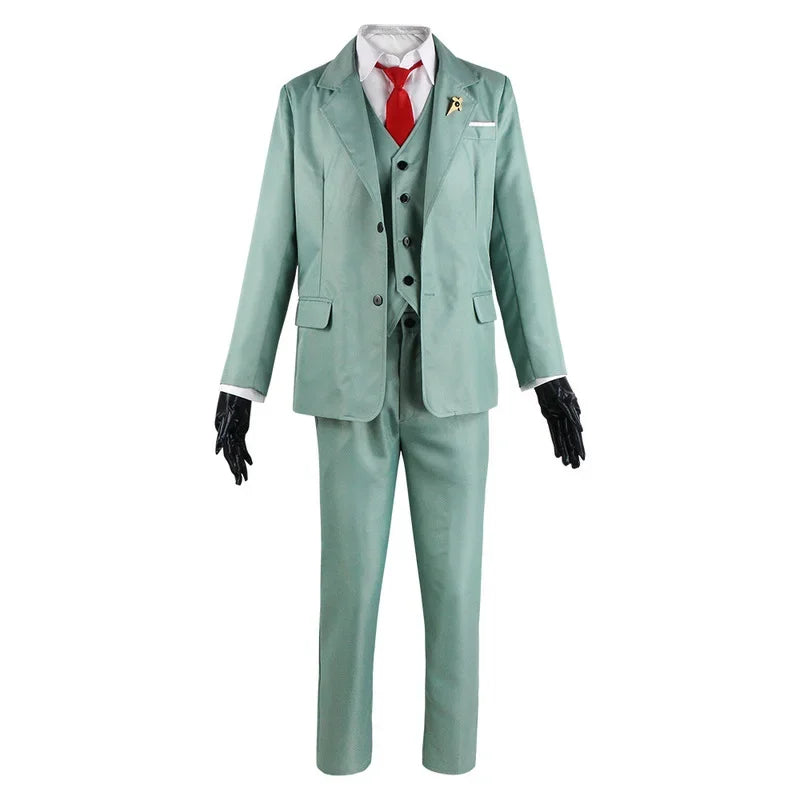 Spy My Family Loiding Forgerer Cosplay Costume Light Green Suit Blond ...