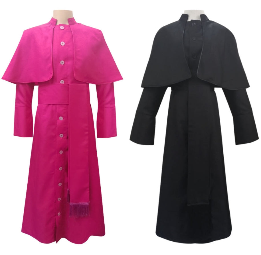 Roman city white Priest Cassocking Robe Gown Clergymen Vestments Medie ...