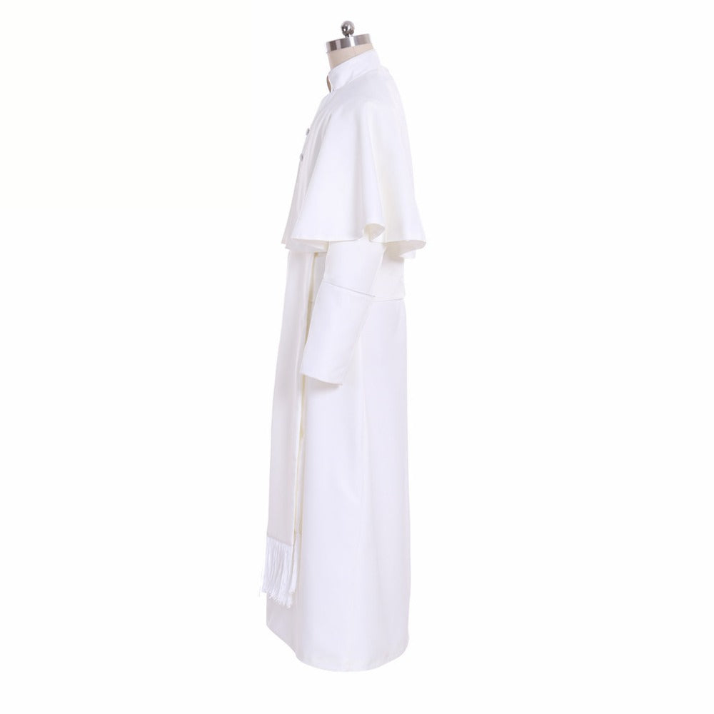 Roman city white Priest Cassocking Robe Gown Clergymen Vestments Medie ...