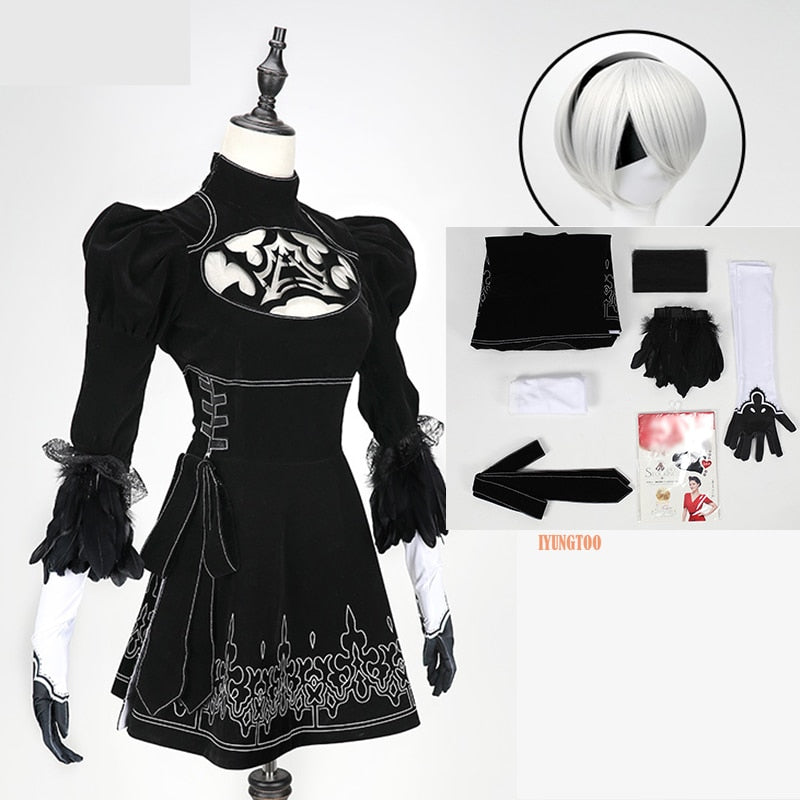 NieRer Automatata 2B Cosplay Costume 2B Costume For Halloween Carnival ...