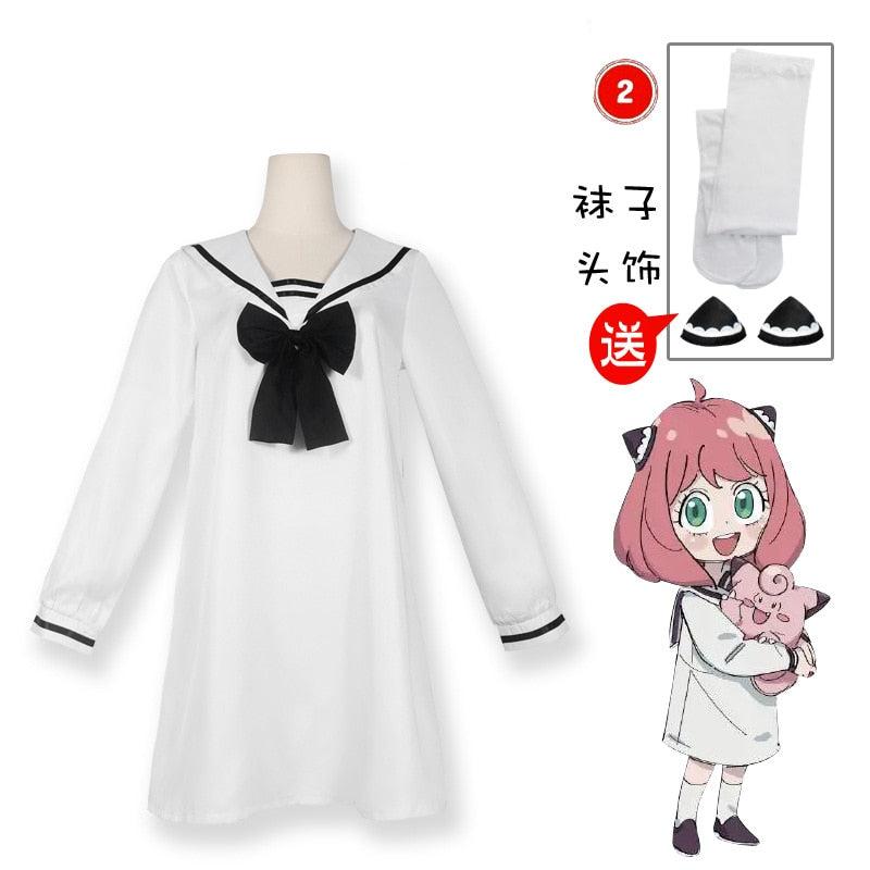 Anyaya Forgerer White Dress Cosplay Costume Anime Spy my Family Woman ...