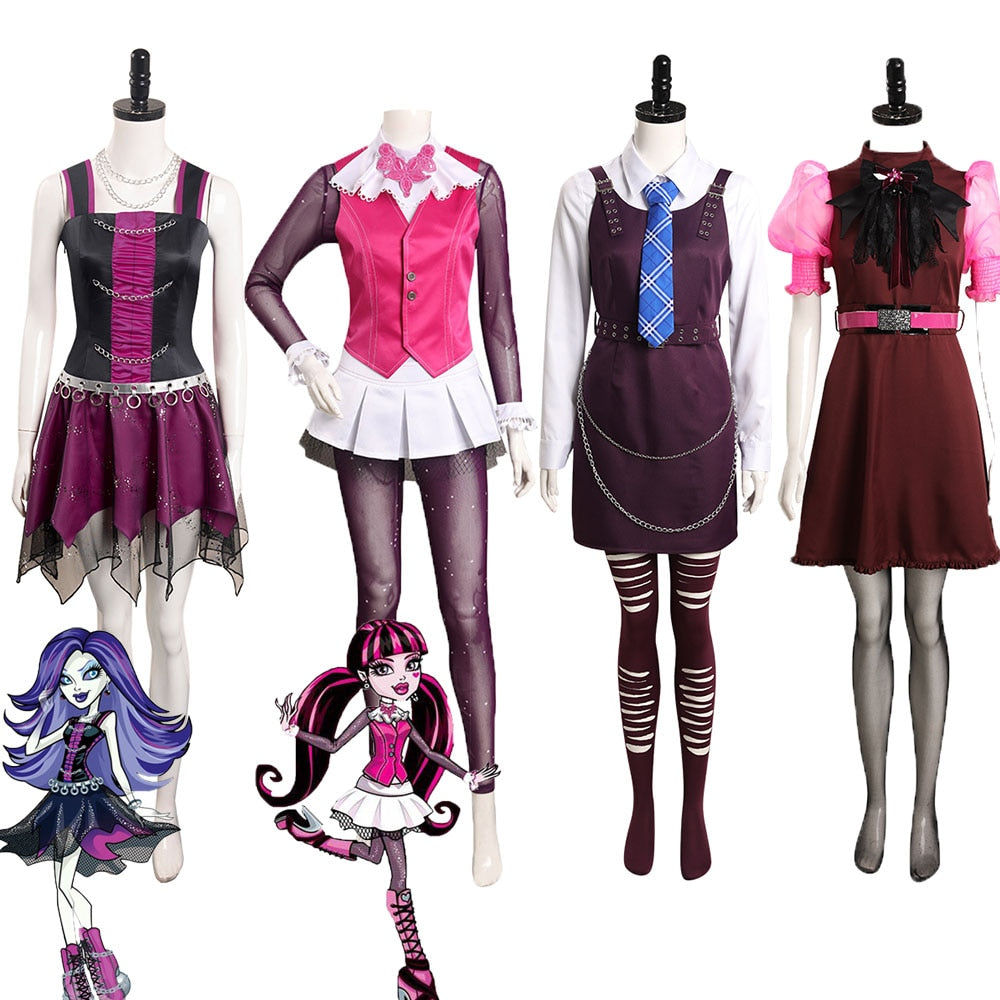 Monster Cos High Spectrara Vondergeistst Cosplay Costume Women Dress H ...