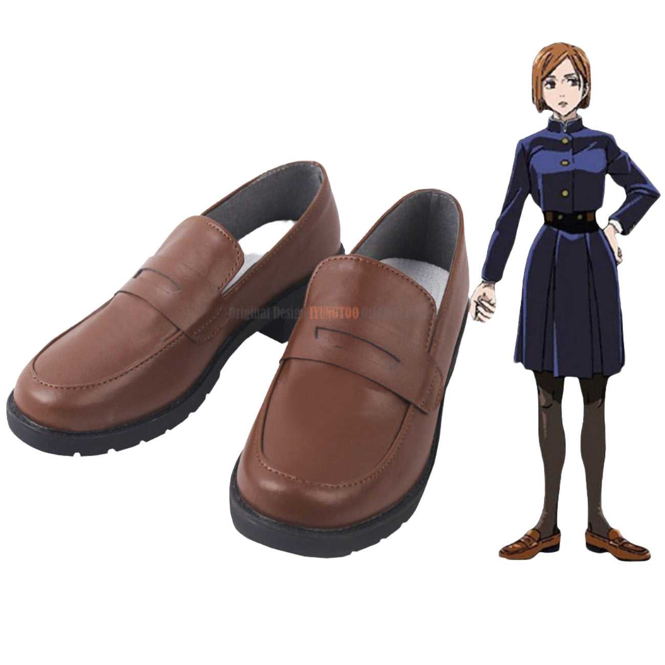 Nobara Kugisaki Shoes Cosplay Anime Jujutsu cos Kaisen Nobara Kugisaki ...